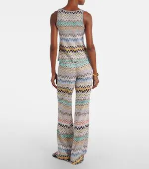 Missoni Wave High-rise Wide-leg Pants