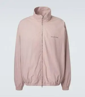 Acne Studios Logo Cotton Poplin Blouson Jacket - Beige