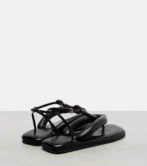 Givenchy Leather Boudoir Thong Sandals