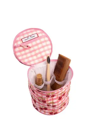 INNER CHILD Cherry Round Upright Makeup Bag