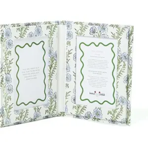 INNER CHILD Blockprint Picture Frame Folding Book4x6 - Blue