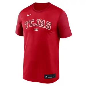 Nike Texas Rangers Authentic Collection City Connect Legend Dri-fit Mlb T-shirt - Red