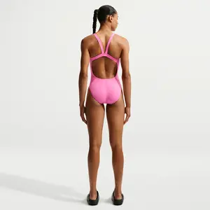 Nike Hydrastrong Essential Fastback One Piece Swimsuit - Pink