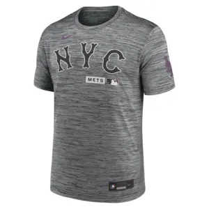 Nike New York Mets City Connect Velocity Dri-fit Mlb T-shirt - Grey