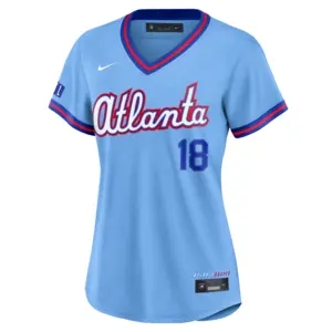 Nike Mike Yastrzemski Atlanta Braves City Connect Mlb Stadium Jersey - Blue