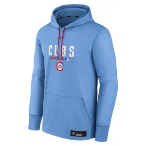 Nike Chicago Cubs Authentic Collection Mlb Pullover Hoodie - Blue