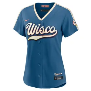 Nike Milwaukee Brewers City Connect Mlb Stadium Jersey - Grey