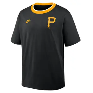 Nike Pittsburgh Pirates Cooperstown Ringer Mlb T-shirt - Black
