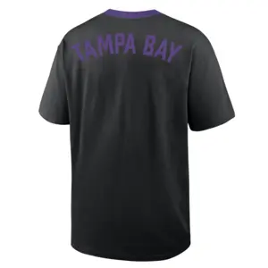 Nike Tampa Bay Rays Cooperstown Ringer Mlb T-shirt - Black