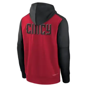 Nike Mlb Cincinnati Reds City Connect Therma Pullover Hoodie - Red