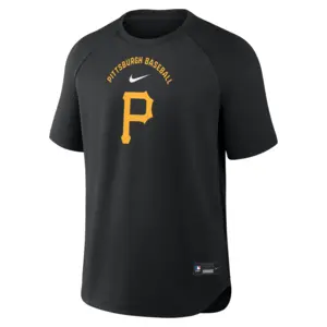 Nike Pittsburgh Pirates Authentic Collection Batting Practice Pregame Dri-fit Mlb Top - Black