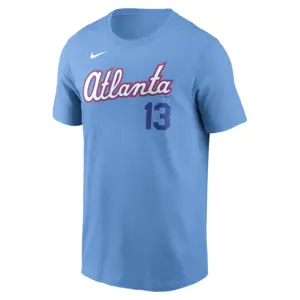 Nike Ronald Acuna Jr. Atlanta Braves City Connect Mlb T-shirt - Blue
