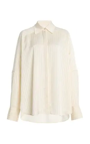 ELCE ELCE Ivory Textured Button-Down Shirt