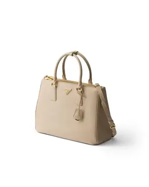 Prada Galleria Large Saffiano Leather Bag - Neutral