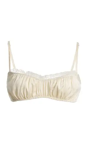 ELCE Exclusive Aries Ruched Bralette - Ivory