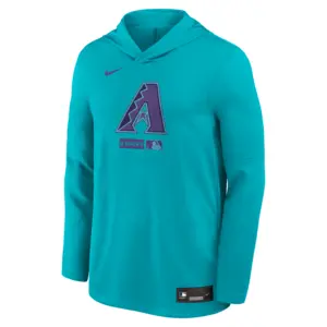 Nike Arizona Diamondbacks City Connect Dri-fit Mlb Long-sleeve Hooded Top - Blue