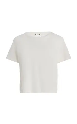 ETERNE Éterne Boxy Cotton-Modal Short-Sleeve T-Shirt