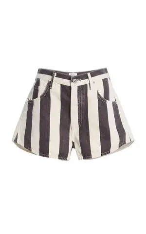 CITIZENS OF HUMANITY Citizens Of Humanity Abita Striped High-Rise Denim Shorts
