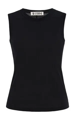 ETERNE Éterne Fitted Cotton-Modal Muscle Tank Top