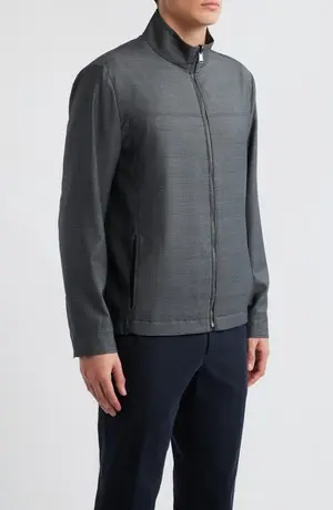 Canali Reversible Water Repellent Wool Jacket