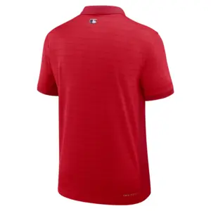 Nike Cleveland Guardians Authentic Collection Striped Victory Dri-fit Mlb Polo - Red