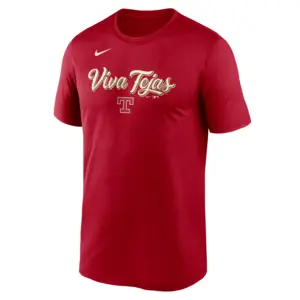 Nike Texas Rangers City Connect Team Phrase Script Dri-fit Mlb T-shirt - Red