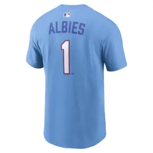 Nike Ozzie Albies Atlanta Braves City Connect Mlb T-shirt - Blue