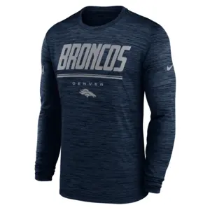 Nike Denver Broncos Sideline Long-sleeve T-shirt - Blue
