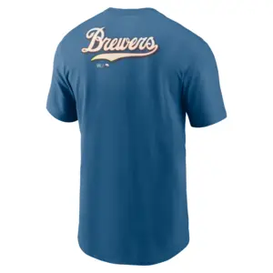 Nike Milwaukee Brewers City Connect 2-hit Mlb T-shirt - Blue