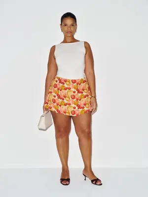 REFORMATION Penelope Low Rise Skort Es - Multi