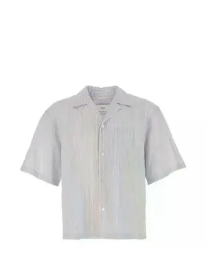 DUNST Striped Camp-collar Shirt