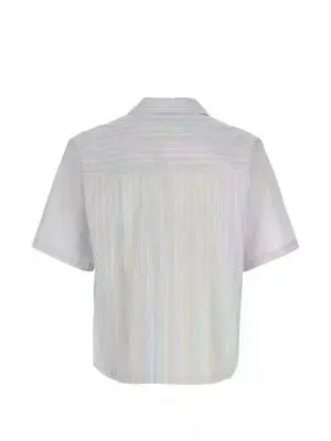 DUNST Striped Camp-collar Shirt