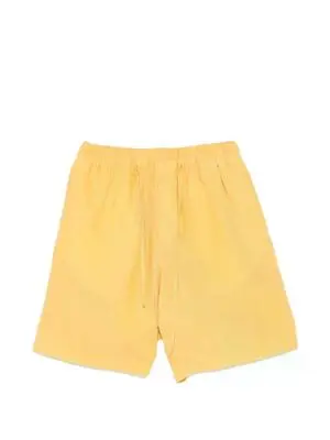 Sandro Elastic Waist Linen Shorts - Yellow