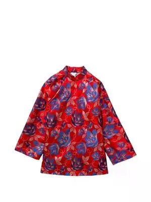 Comme Des Garçons Floral Print Top