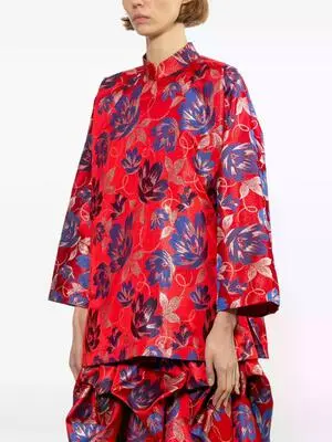 Comme Des Garçons Floral Print Top