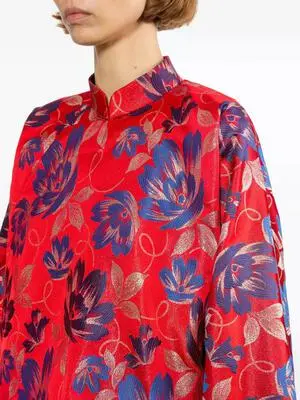 Comme Des Garçons Floral Print Top