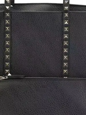 Valentino Garavani Medium Rockstud Embellished Leather Tote Bag