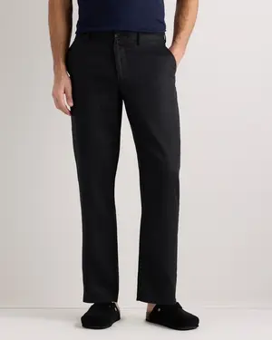 Quince 100% European Linen Trousers - Black