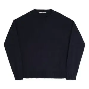 Palm Angels Rec Logo Sweater - Blue