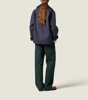 Miu Miu Cotton Gabardine Trousers - Green