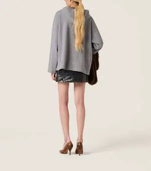 Miu Miu Calfskin Mini Skirt