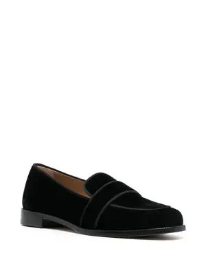 AQUAZZURA Martin Round-toe Penny Loafers