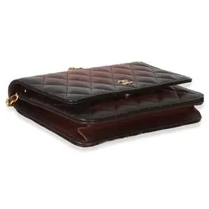 Chanel Ombre Quilted Lambskin Classic Wallet On Chain