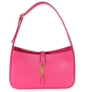 Saint Laurent Smooth Calfskin Le 5 A 7 Hobo - Pink