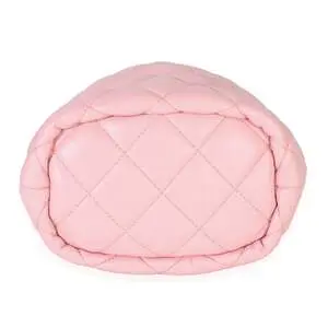 Chanel Quilted Lambskin Pearl Drawstring Bucket Bag