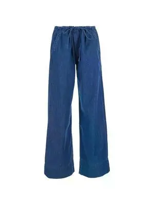 ICON DENIM LOS ANGELES Drawstring Wide-leg Jeans