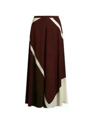 Alberta Ferretti Panelled Midi Skirt