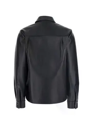 GRIFONI Leather Patch-pocket Jacket
