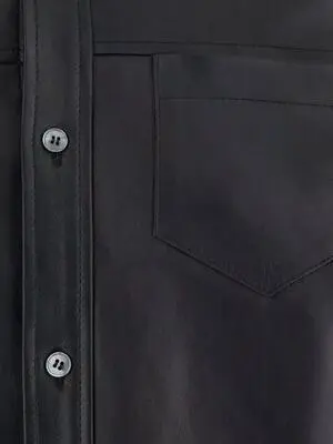 GRIFONI Leather Patch-pocket Jacket