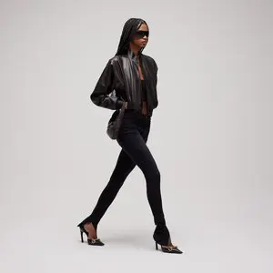Gucci Washed Cotton Denim Skinny Pants - Black